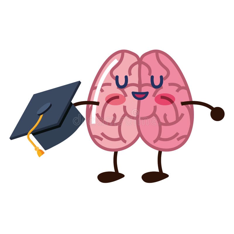 Cartoon Brain Graduate Stock Illustrations – 165 Cartoon Brain Graduate ...