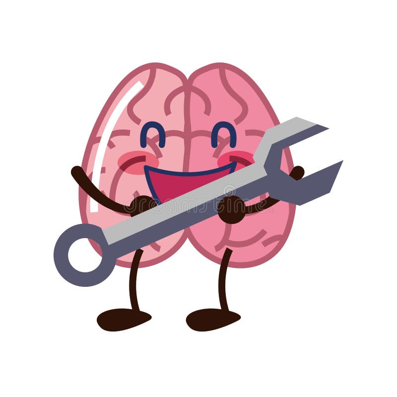 Brain cartoon education stock vector. Illustration of strategy - 142010026