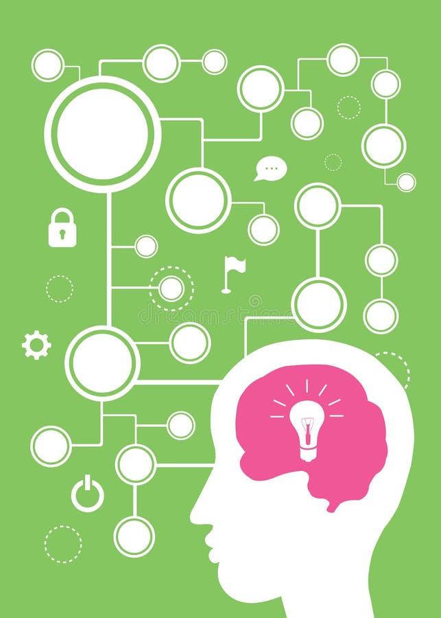 Brain cartoon stock illustration. Illustration of blank - 33100817