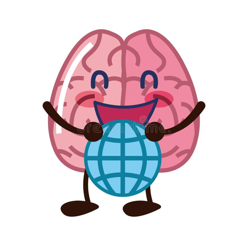 Brain cartoon education stock vector. Illustration of sign - 142011193