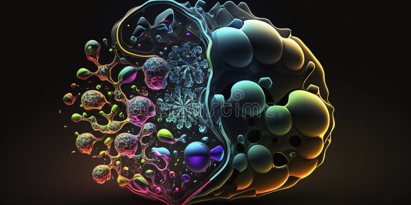 Brain Cells are Interconnected Stock Illustration - Illustration of ...