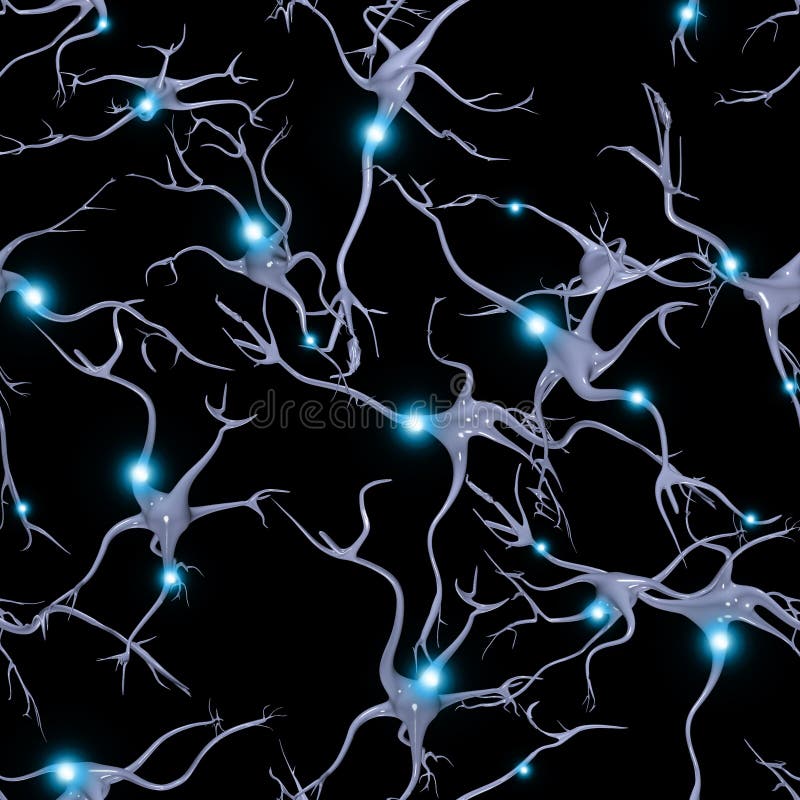 Neurons stock illustration. Illustration of brainstorm - 6909628