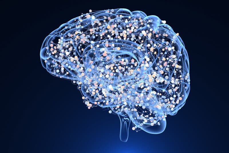 Brain and Centers of an Activity Stock Illustration - Illustration of ...