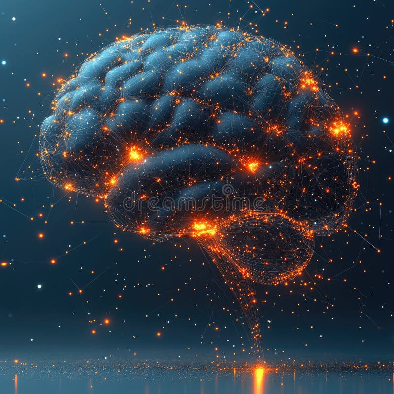 Brain Central Nervous System. Neural Connections, Neural Signal in the ...