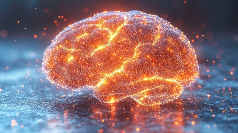 Brain Central Nervous System. Neural Connections, Neural Signal in the ...