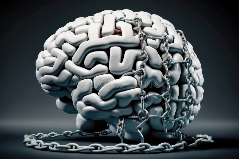 Brain with a Chain Link, Representing Connectedness. Generative AI ... Brain with a Chain Link, Representing Connectedness. Generative AI ...