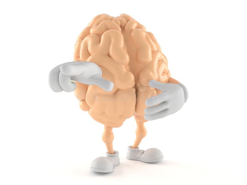 3d Brain Character Pointing Stock Illustrations – 83 3d Brain Character ...