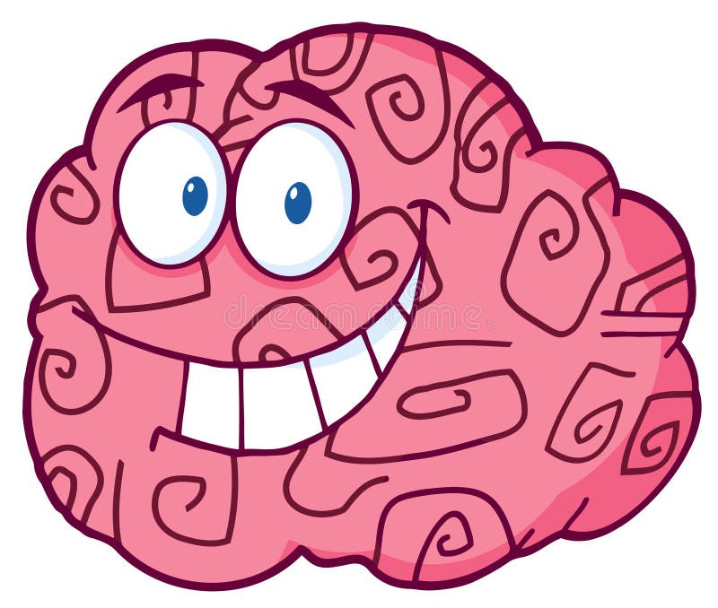 Brain Character Smiling Royalty Free Stock Image - Image: 20982596