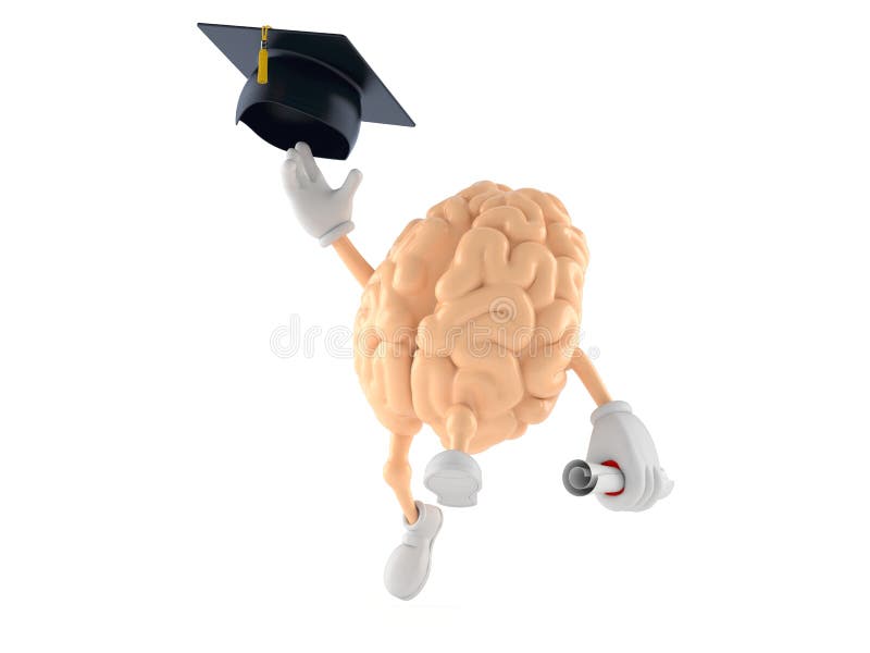 Cartoon Brain Graduate Stock Illustrations – 165 Cartoon Brain Graduate ...