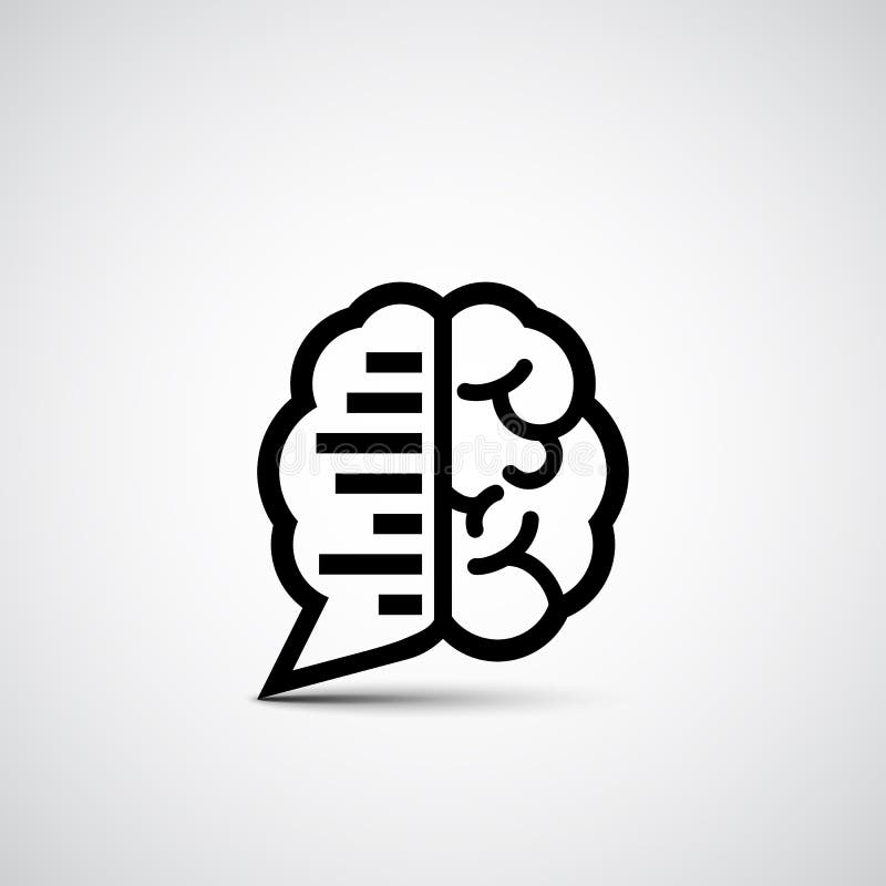 Brain Chat stock vector. Illustration of idea, brain - 93812054