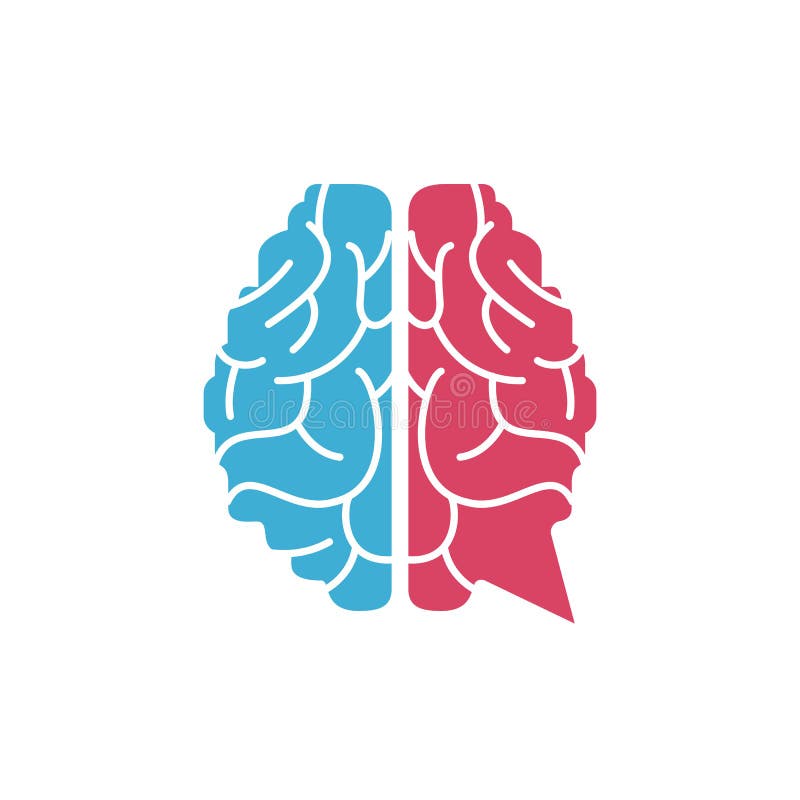 Brain Chat Vector Logo Template. Stock Vector - Illustration of icon ...