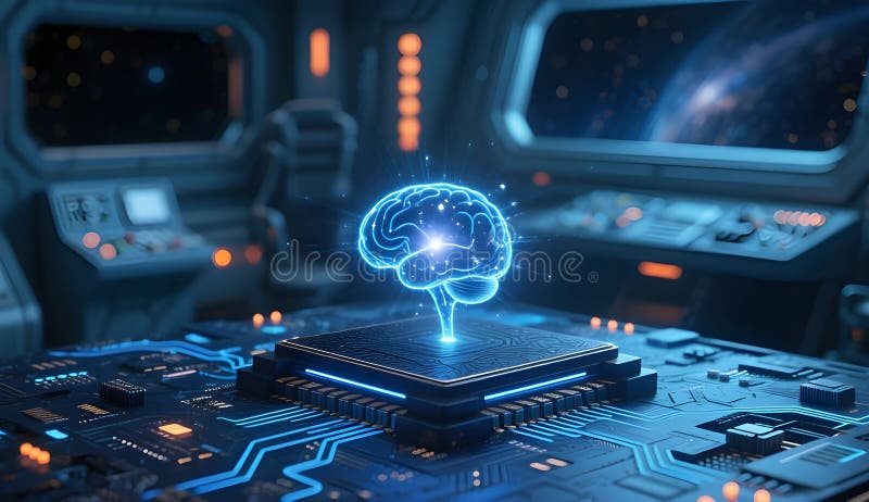 Brain on Circuit Board: Futuristic Interplay of Tech & Consciousness Stock Video - Video of ...