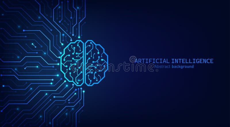 Brain Circuit on Circuit Motherboards, Artificial Intelligence Abstract ...