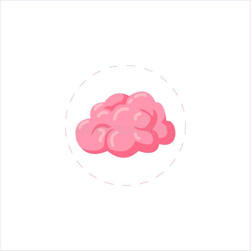 Brain Clipart. Brain Isolated Flat Vector Clipart Stock Vector ...