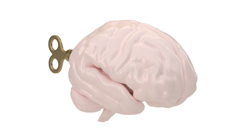 Brain clockwork stock vector. Illustration of concept - 6279419