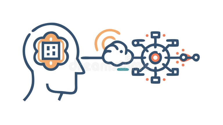 Brain Cloud Computing AI Icon Vector, Machine Learning Big Data, Vector ...