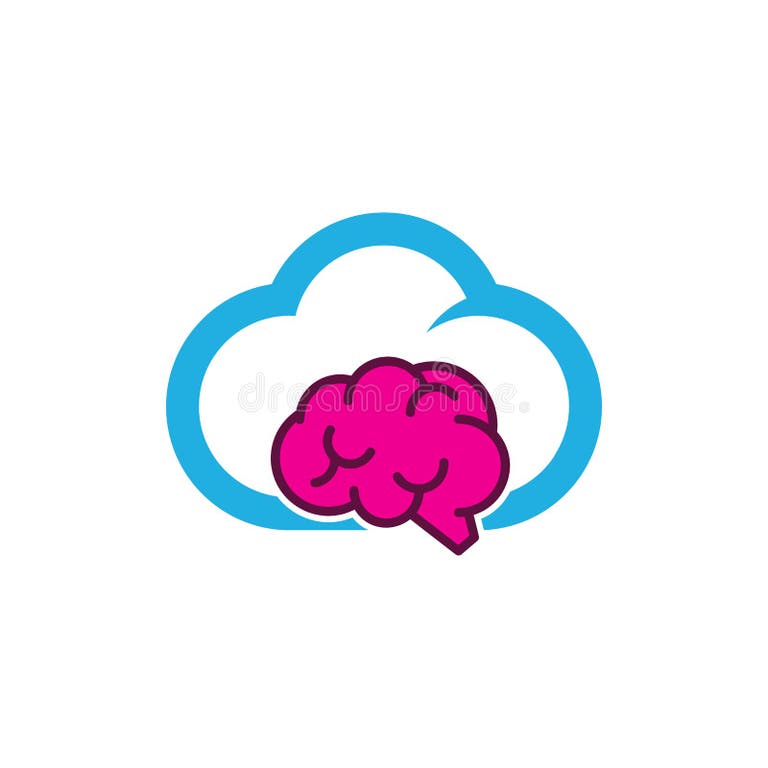 Brain Cloud Logo Icon Design Stock Vector - Illustration of knowledge ...