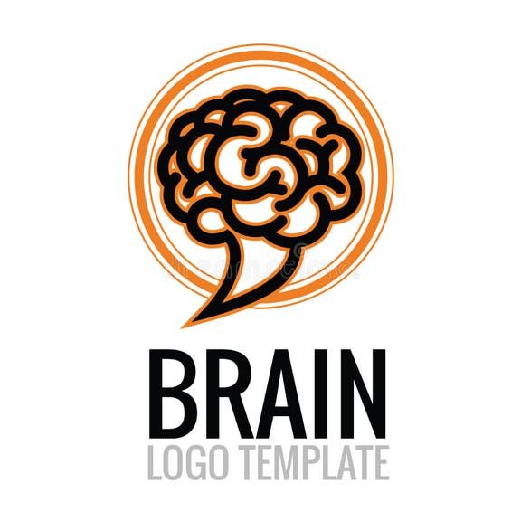 Brain Cloud Logo Template stock vector. Illustration of communication ...