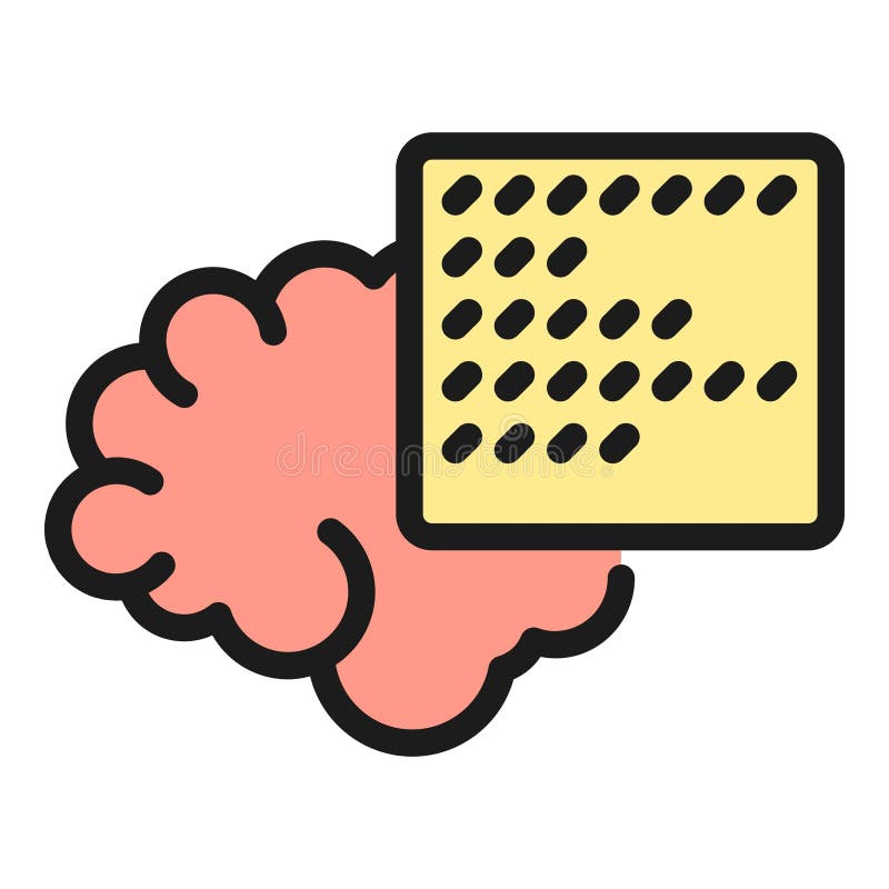 Brain Coding Icon Vector Flat Stock Vector - Illustration of isolated ...