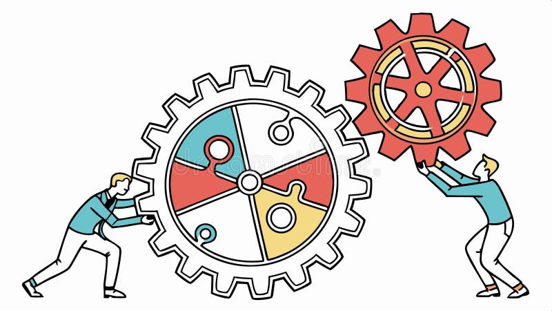 Brain Cogwheel Puzzle Vector, Mental Process Design Element. Vector ...