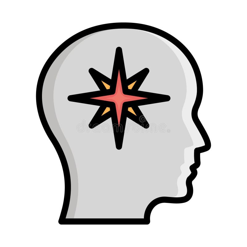 Brain Competitive Intelligence Vector Icon Which Can Easily Modify ...
