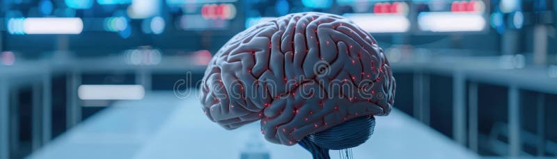 Braincomputer Interface Memory Prosthesis Stock Illustration ...