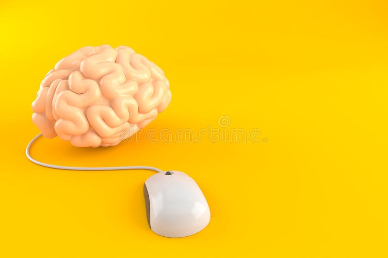 Brain Mouse stock vector. Illustration of brainstorm - 78269783