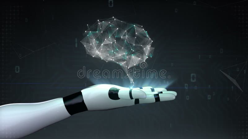Brain Connect Digital Lines, Expanding Artificial Intelligence Stock ...