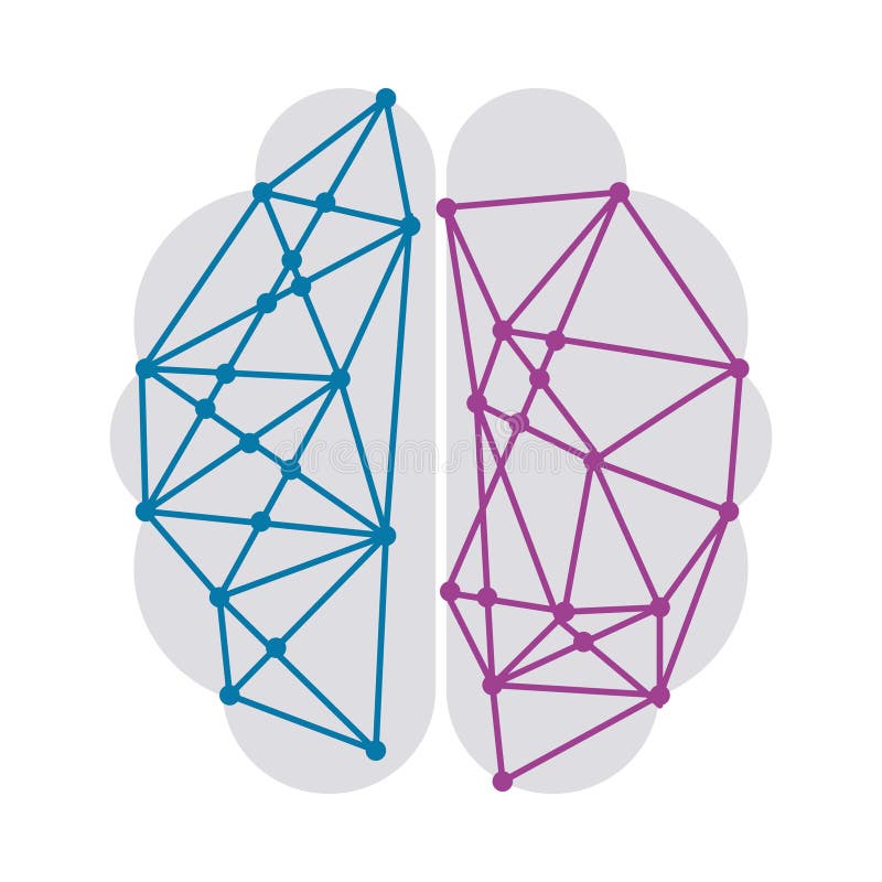 The Brain is Connected To the Electronic Device. the Concept of a ...