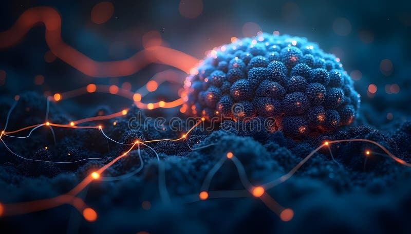 Brain Connected To Digital Networks, Technology, and Brain-computer ...