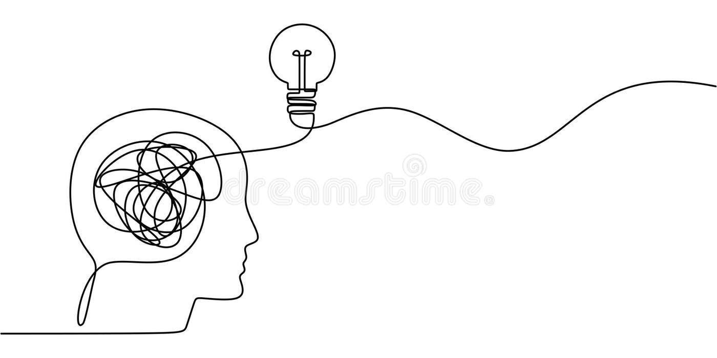 Continuous Line Drawing Cognitive Stock Illustrations – 75 Continuous ...