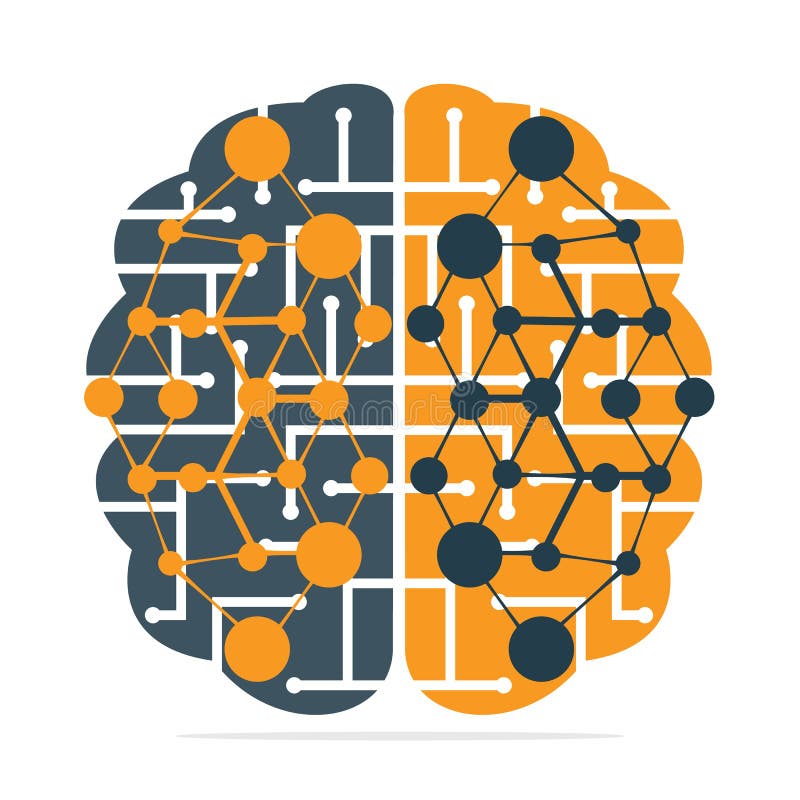 Brain Connection Logo Design. Stock Vector - Illustration of ...