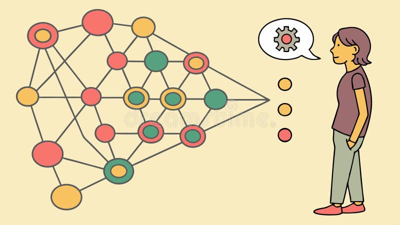Brain Connection Neural Network And Cognitive Function Vector Design Generative Ai Stock Vector