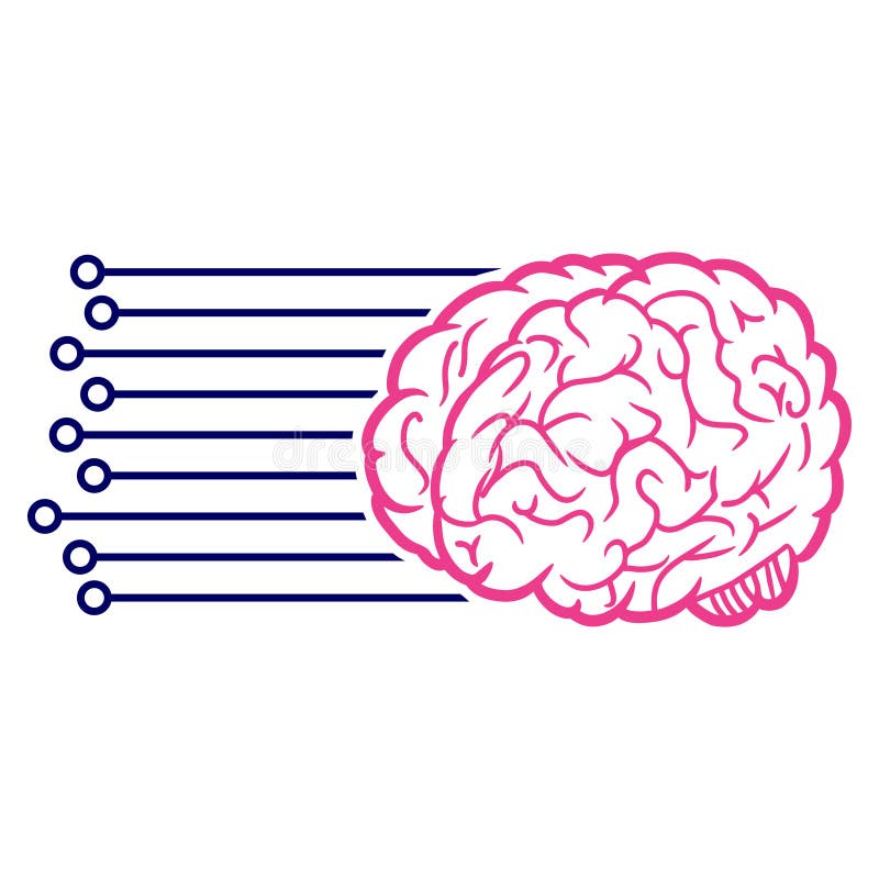 Brain Connections Vector Icon Stock Vector - Illustration of internet ...