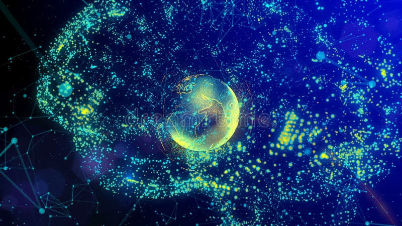 Brain Connect Digital Lines, Expanding Artificial Intelligence Stock ...