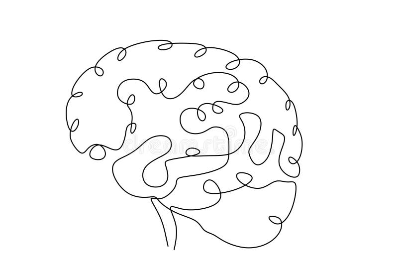 Continuous Line Drawing Mind Stock Illustrations – 1,011 Continuous ...