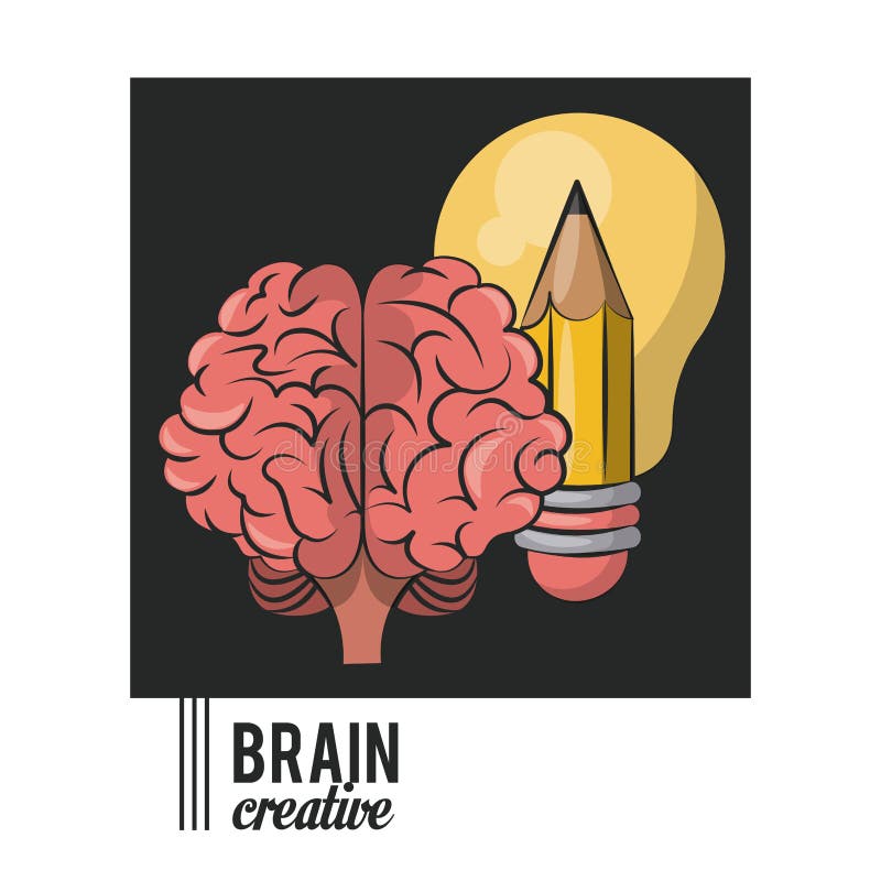 Brain creative concept stock vector. Illustration of inspiration ...