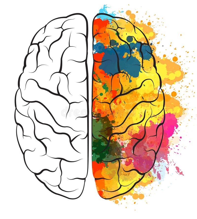 Brain Creative Ideas stock illustration. Illustration of creativity ...