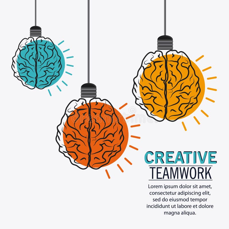 Creative Thinking Teamwork Idea Stock Illustrations – 8,593 Creative ...