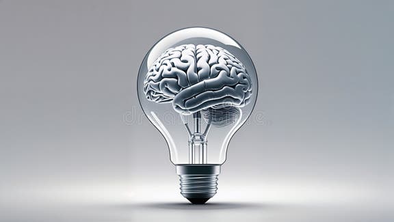 A Brain is Creatively Housed Inside a Transparent Lightbulb ...