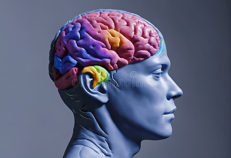 Brain Creativity Psychology Mind Stock Illustration - Illustration of ...