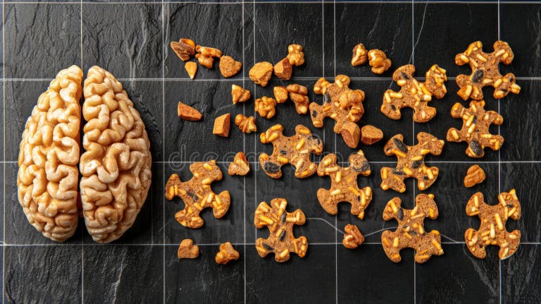 A brain is cut stock illustration. Illustration of cognition - 320527204