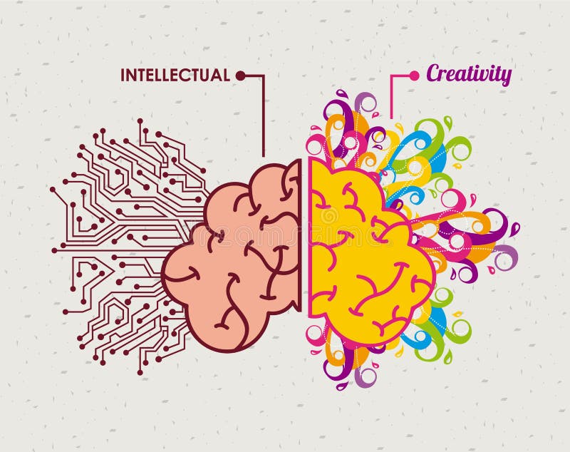 Brain design stock vector. Illustration of thinking, conceptual - 45111856