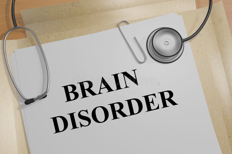 BRAIN DISORDER concept stock illustration. Illustration of head - 141832452