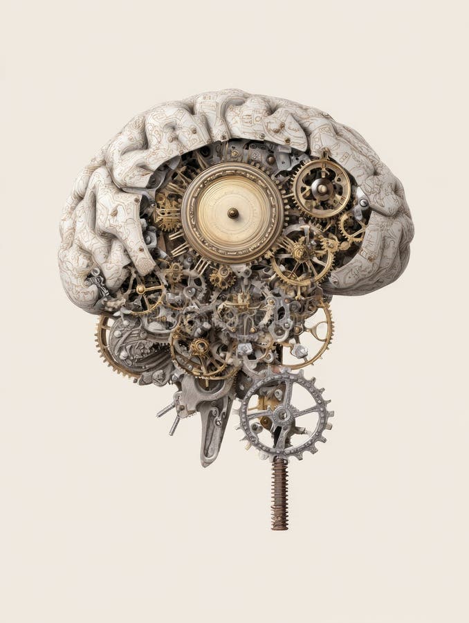 Brain Dissolving into Code Particles with Mechanical Elements on the ...