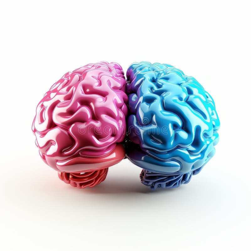 Brain Divided in Six Parts Like Puzzle. Function Zones. Vector Stock ...