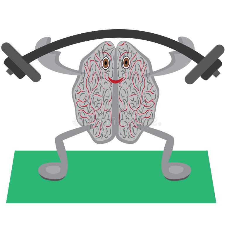 Cute Happy Smiling Brain Doing Exercises Stock Vector - Illustration of ... Cute Happy Smiling Brain Doing Exercises Stock Vector - Illustration of ...