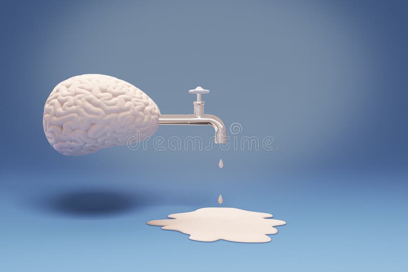 Brain drain stock illustration. Illustration of cerebral - 69998066