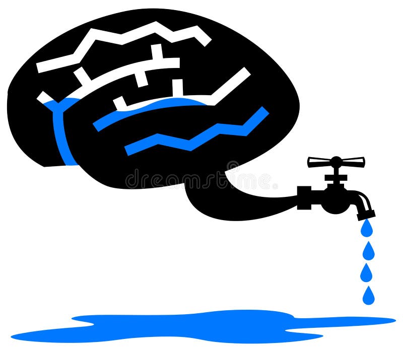 Brain drain stock vector. Illustration of healthcare, imagination - 3879394