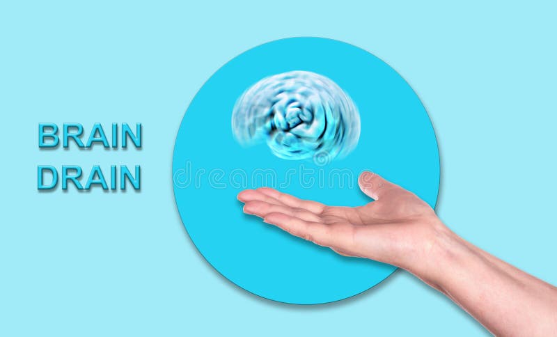 Brain Drain Concept. Shortage of Educated People Stock Image - Image of ...